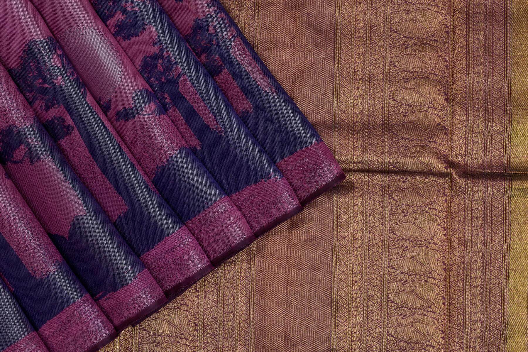 Kanjivaram Silk Saree by Sita Mahalakshmi PSSM05SMLSEL230623 – Parisera
